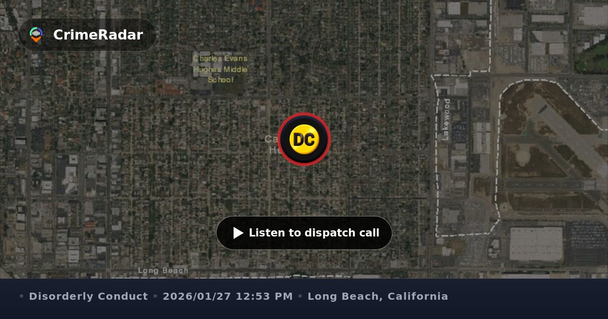 Person refuses to leave Wardlow Station area, Long Beach CA | CrimeRadar