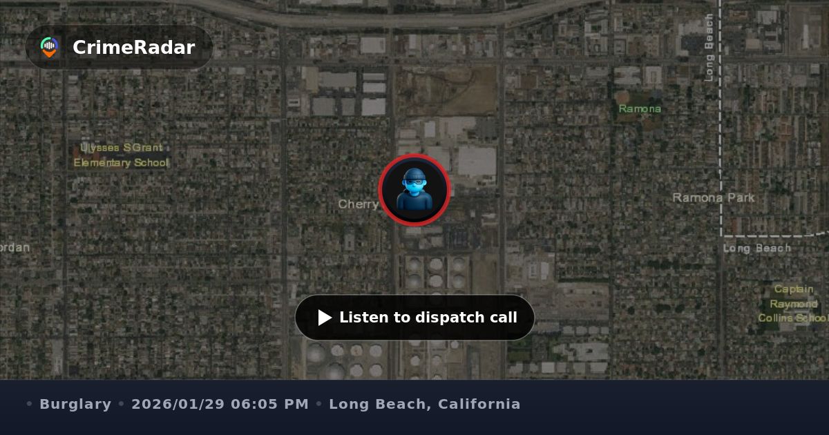 Deputies investigate possible burglary near Poppy St, Long Beach CA ...