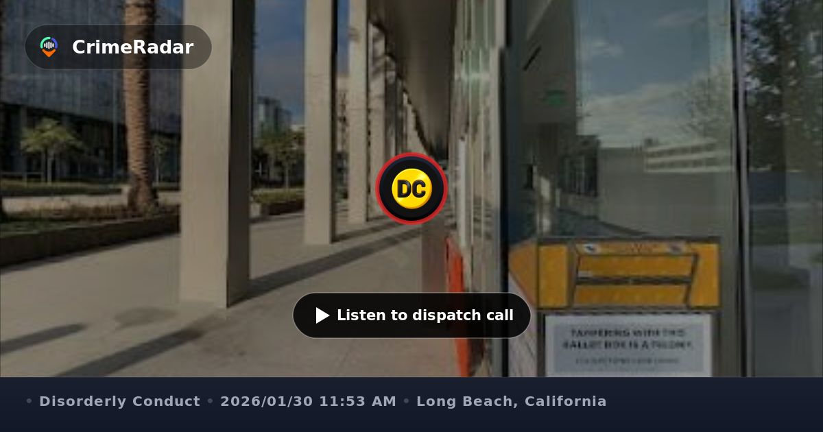 Large protest at Long Beach City Hall, Long Beach CA | CrimeRadar