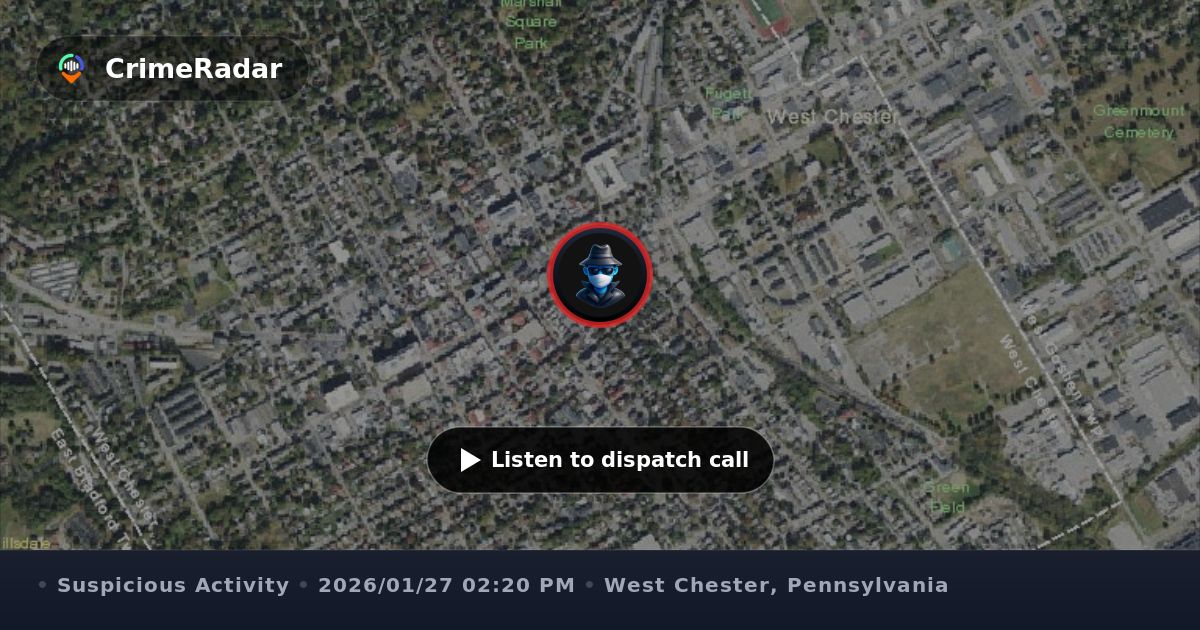 Possible duress alarm at bank on West Market St, West Chester PA ...