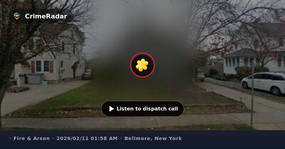 House fire with exposure building involved, Bellmore NY | CrimeRadar