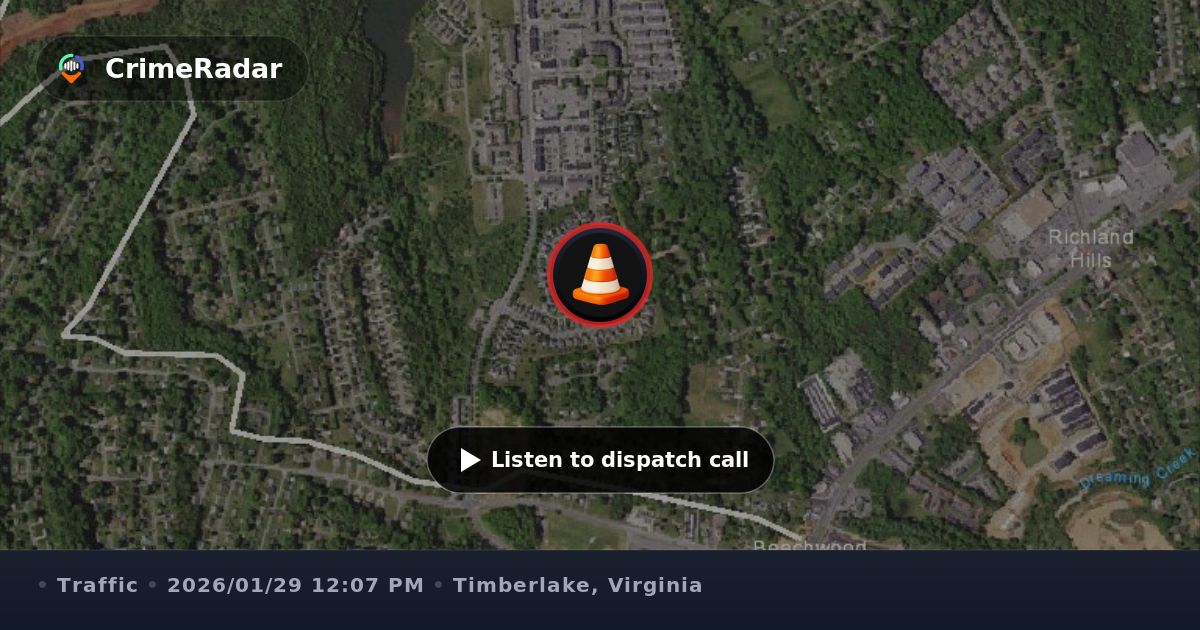 Apparent traffic incident near Enterprise Dr, Timberlake VA | CrimeRadar