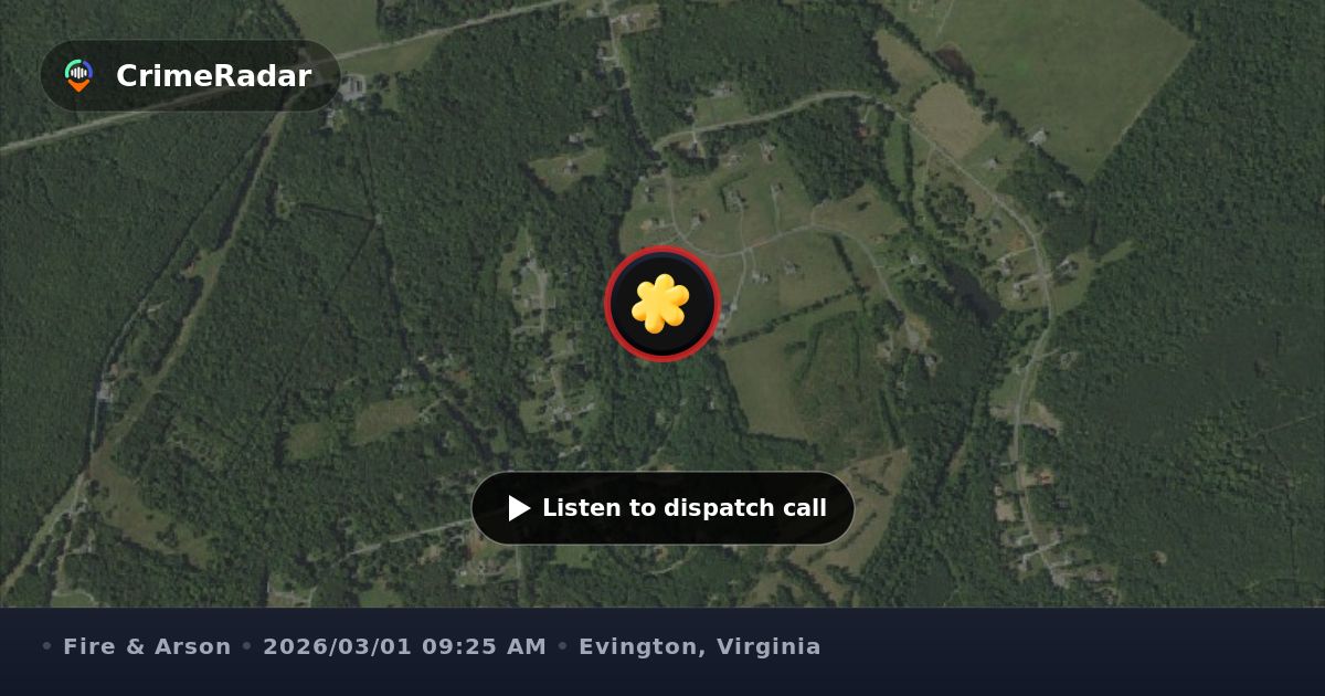 Possible brush fire on Lucinda Drive, Evington VA | CrimeRadar