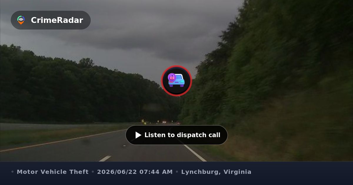 Stolen license plates found on SUV at Richmond Highway, Lynchburg VA ...