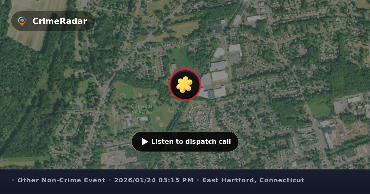 Officers check area for loose dog near Park Ave, East Hartford CT ...