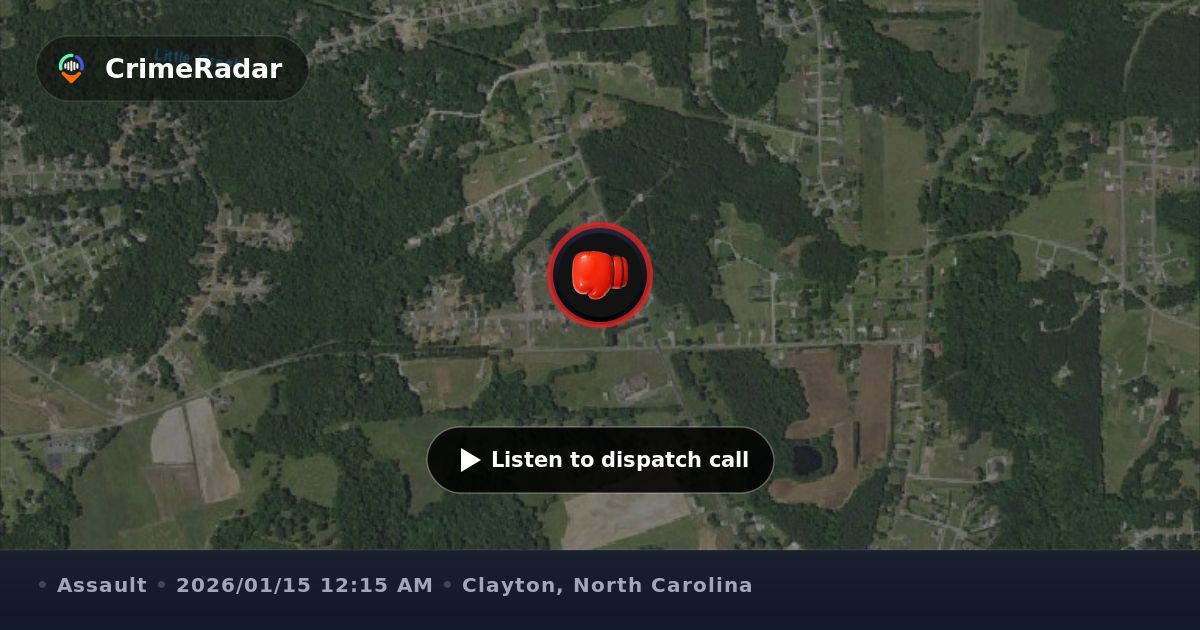 Possible threats incident near Silver Creek Dr, Clayton NC | CrimeRadar