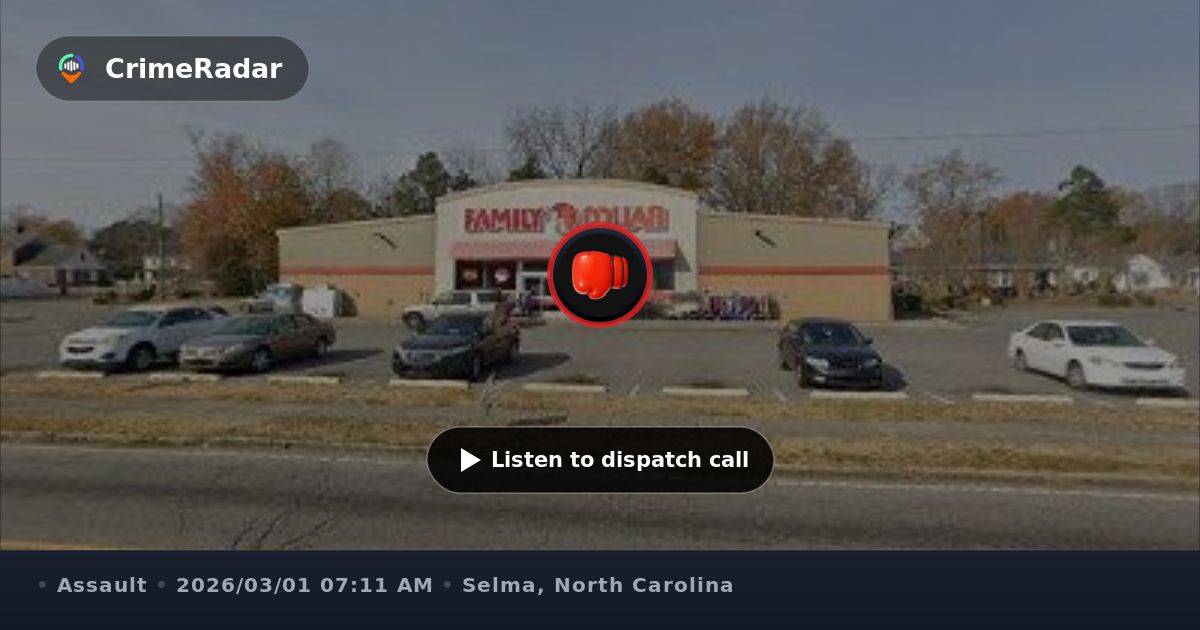 Woman reportedly seen injured near homeless camp, Selma NC | CrimeRadar