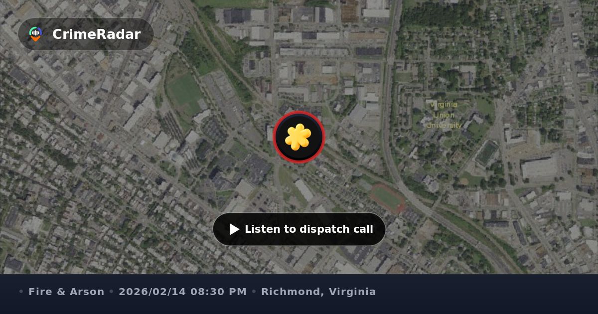 Trash chute fire with sprinklers on at high-rise, Richmond VA | CrimeRadar