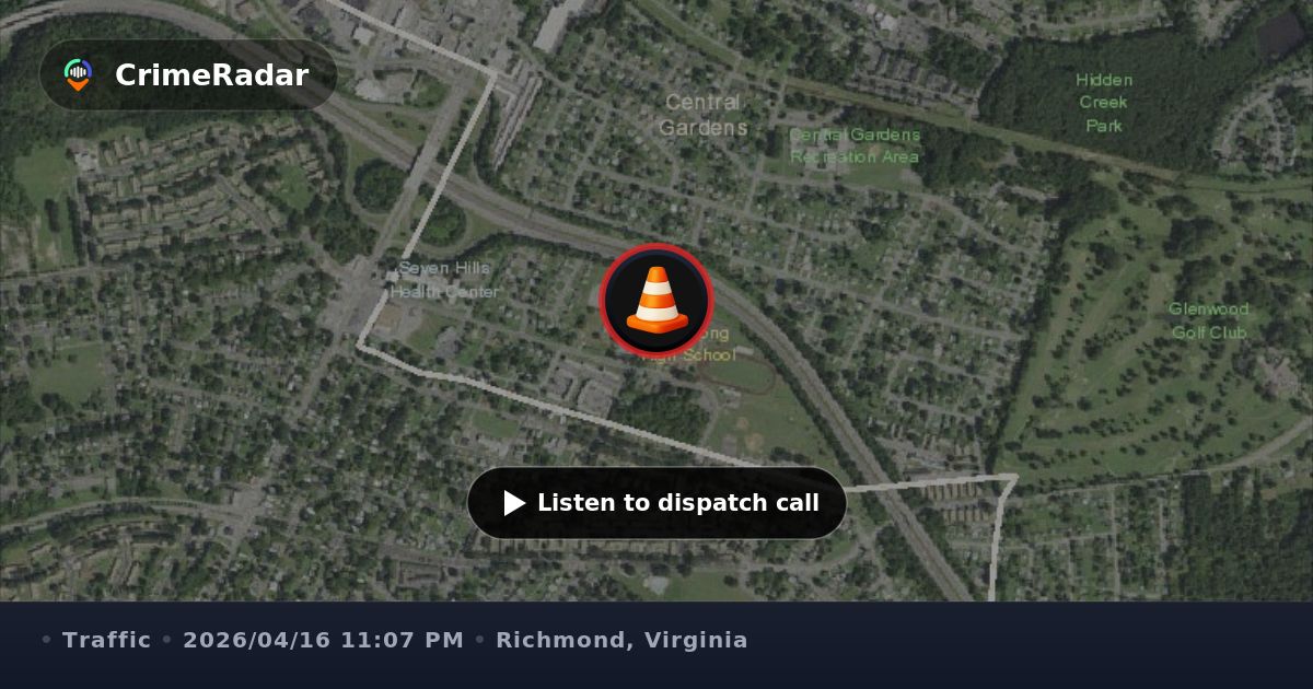 Multi-vehicle crash with tree impact on Fairfield Ave, Richmond VA ...