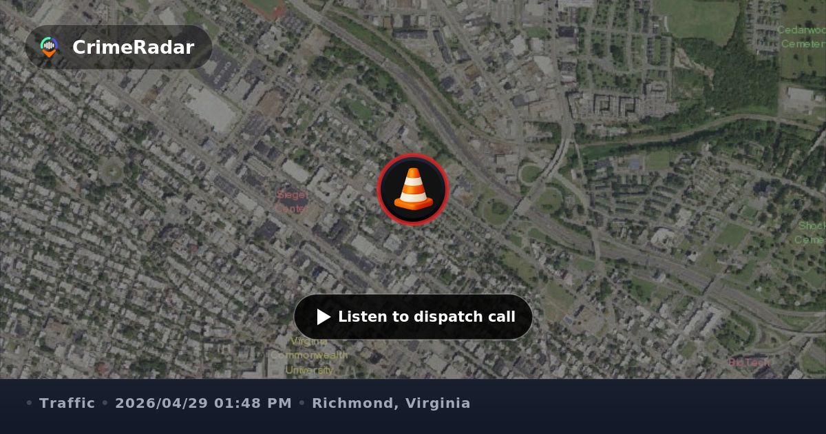 Two-car crash with arm injury at Marshall and Belvidere, Richmond VA ...