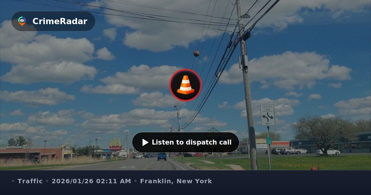 Vehicle leaves roadway on State Route 11, Franklin County NY | CrimeRadar