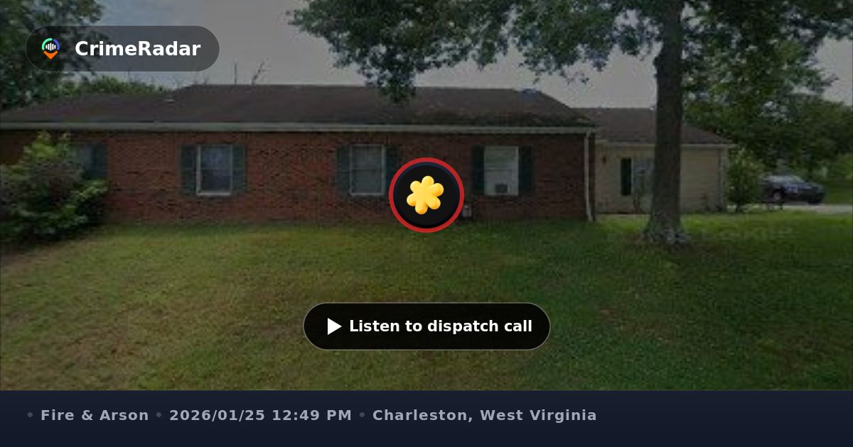 Fire alarm activated on Linda Vista Dr, Charleston WV | CrimeRadar
