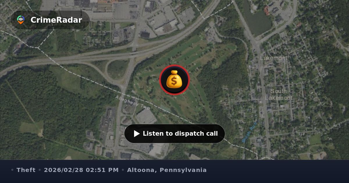 Retail theft reported on Plank Road, Altoona PA | CrimeRadar