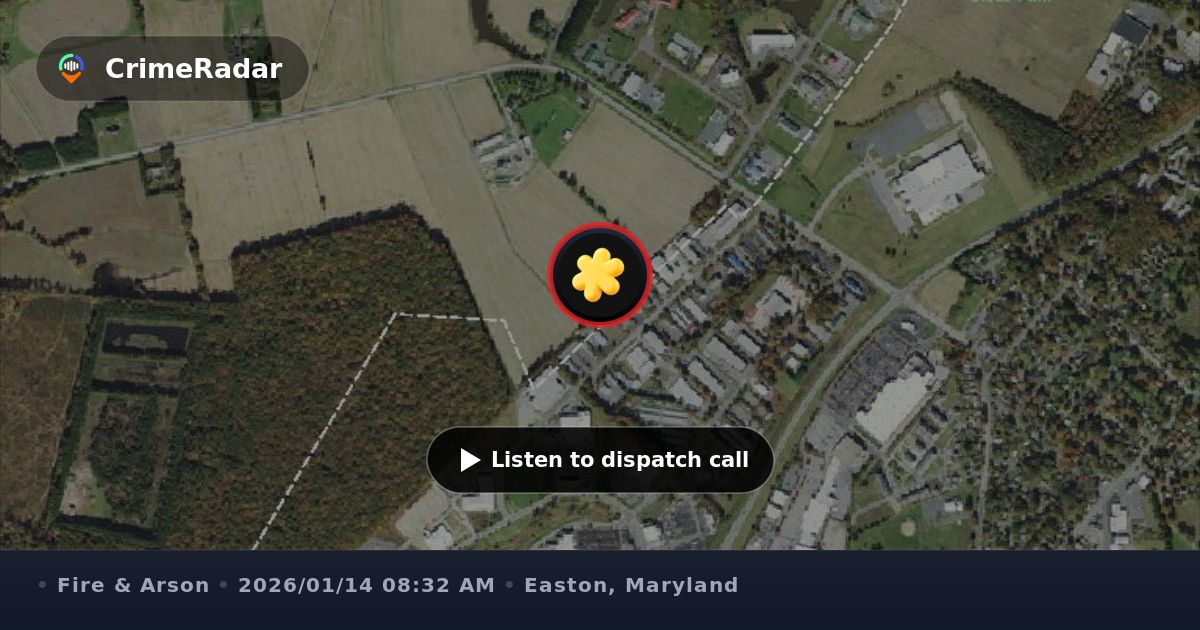 Possible fire alarm activation near Easton Bypass, Easton MD | CrimeRadar