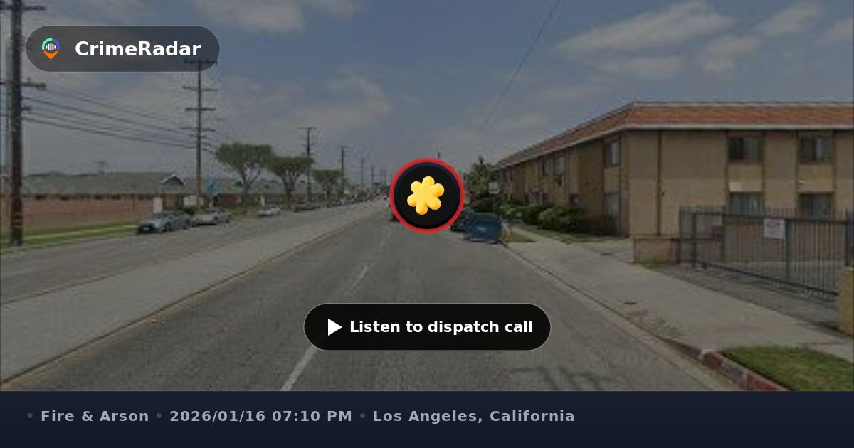 Fire crews respond to blaze on Woodruff Ave, Los Angeles County CA ...