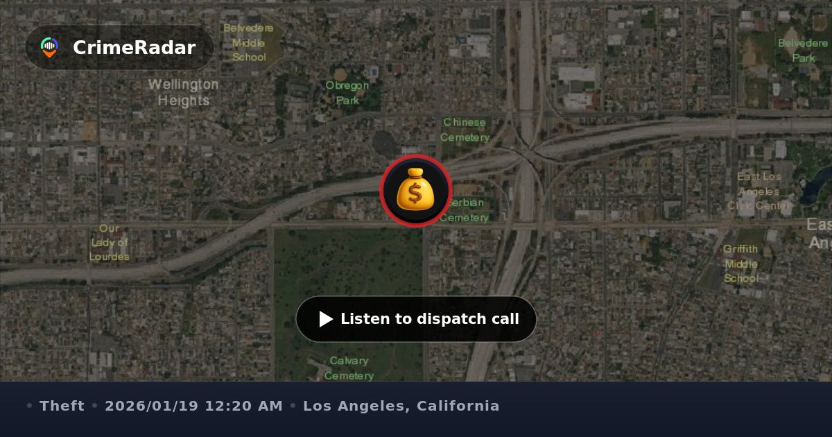 Copper wire theft near East 3rd Street, Los Angeles CA | CrimeRadar