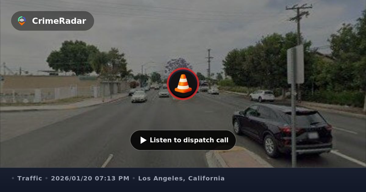 Officers assist driver with flat tire near Rosecrans Ave, Los Angeles ...