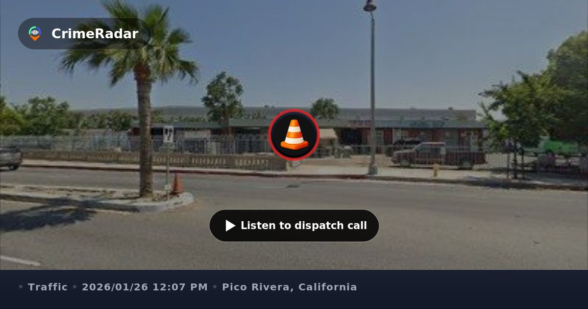 Traffic collision reported at Orange Ave and Whittier Blvd, Pico Rivera ...