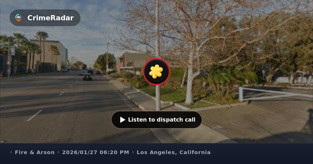 Vehicle fire on 105 freeway near Wilmington, Los Angeles County CA ...