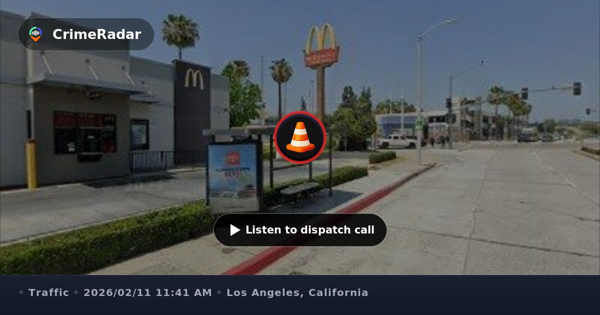 Minor collision on southbound Atlantic Boulevard, Los Angeles County CA ...