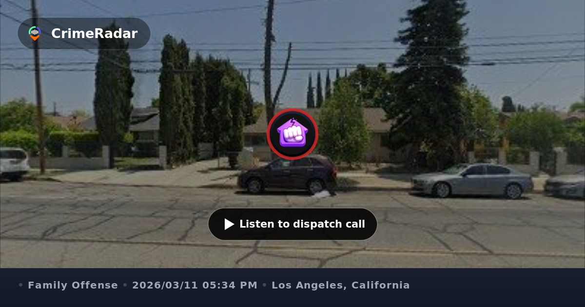 Family disturbance reported at closed bar, Los Angeles CA | CrimeRadar