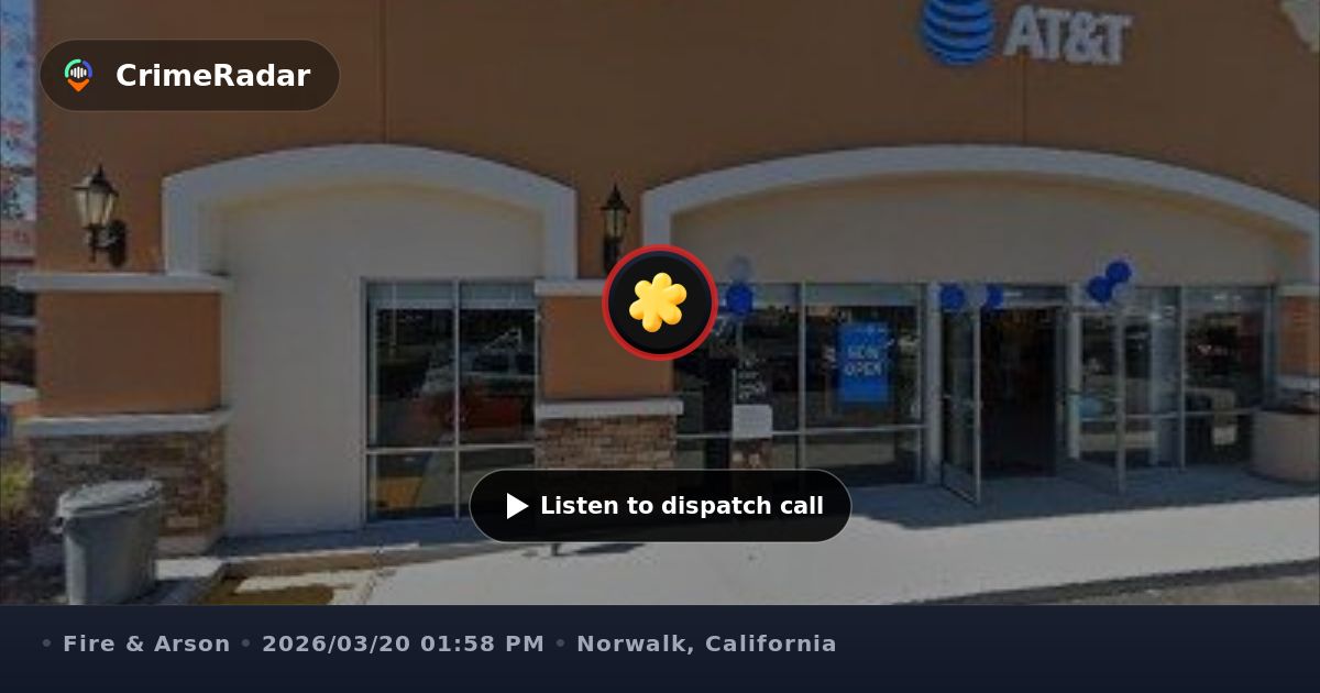 Man starting fire behind store near gas station, Norwalk CA | CrimeRadar