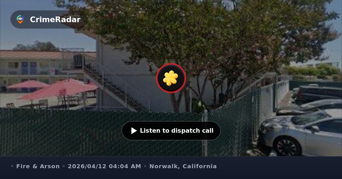 Brush fire behind building in Norwalk, Norwalk CA | CrimeRadar
