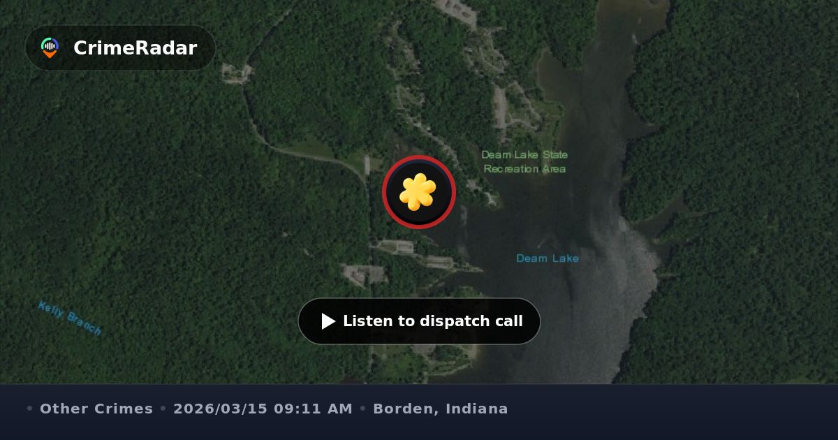 Boating violation reported at Deam Lake, Borden IN | CrimeRadar