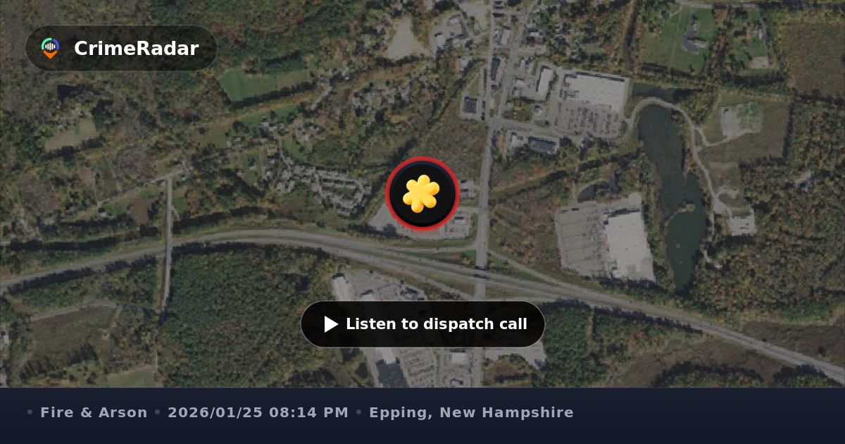 Gas line struck by snowplow at Brickyard Square, Epping NH | CrimeRadar