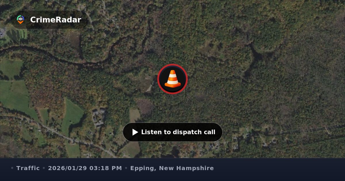 Vehicle reported entering trail near Route 27, Epping NH | CrimeRadar