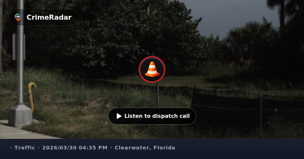Traffic crash with driver taken to hospital, Clearwater FL | CrimeRadar