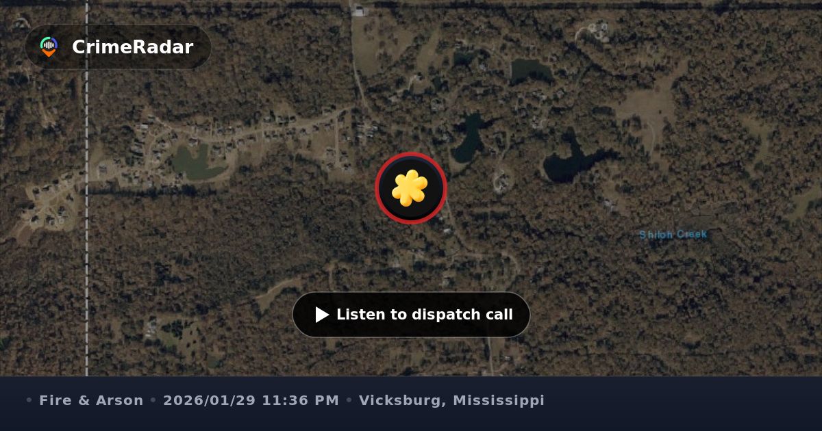 Crews respond to house fire near Lee Road, Vicksburg MS | CrimeRadar