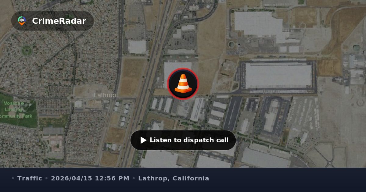 Vehicle accident near Tesla factory in Lathrop, Lathrop CA | CrimeRadar
