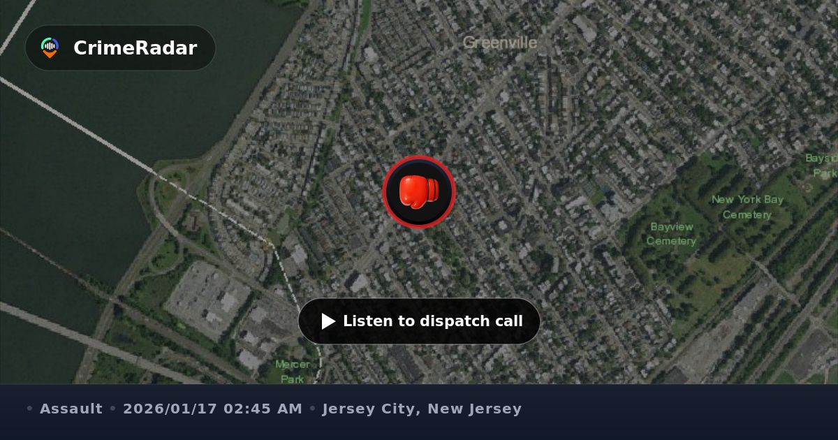 Possible dispute near Ocean Ave in Jersey City, Jersey City NJ | CrimeRadar