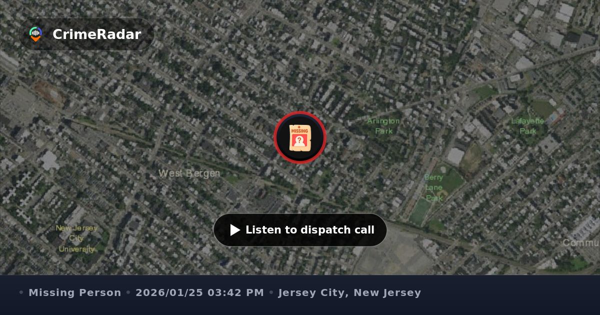 Possible missing person linked to white Chevy near Randolph Ave, Jersey ...