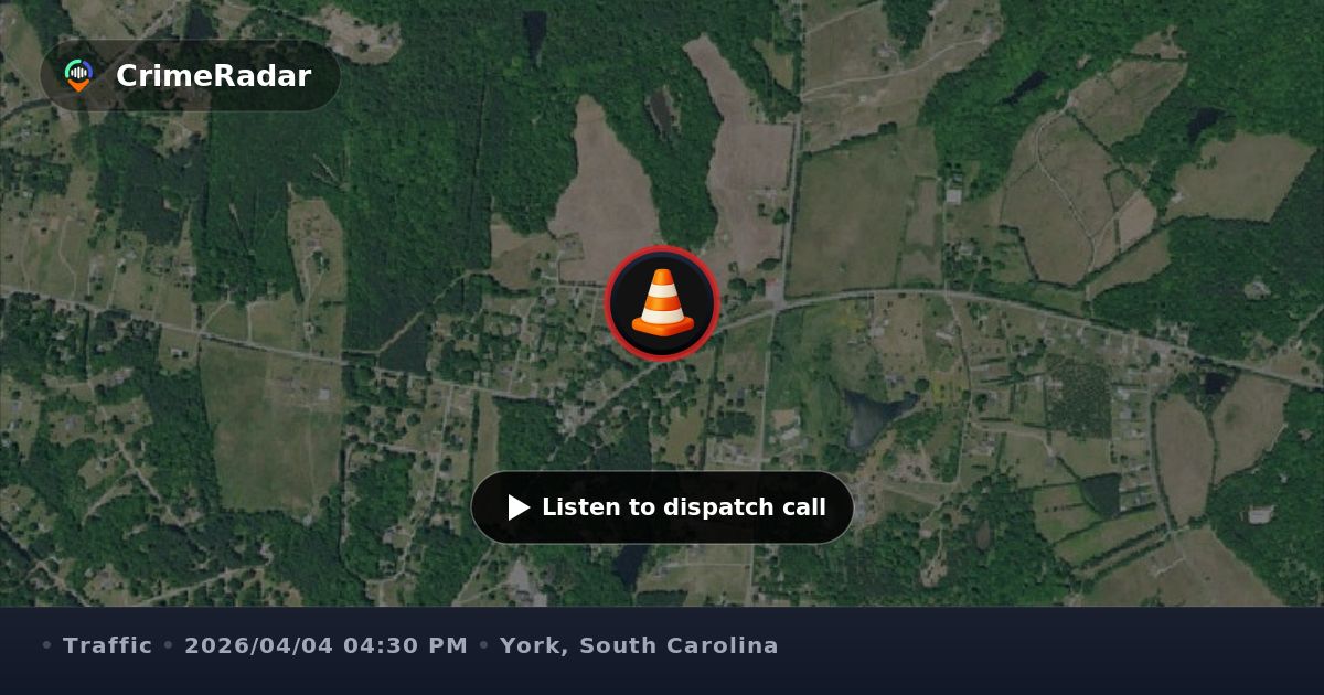 Motorcycle crash on McConnells Highway, York County SC | CrimeRadar