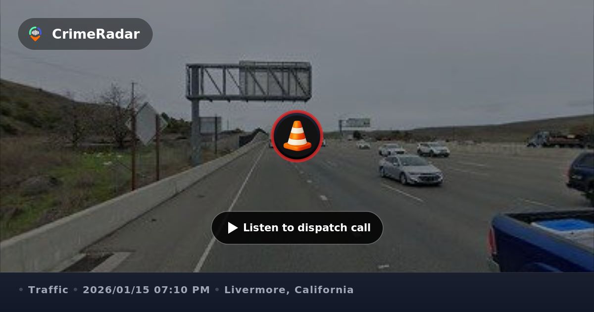 Multi-vehicle collision with fire on I-580, Livermore CA | CrimeRadar