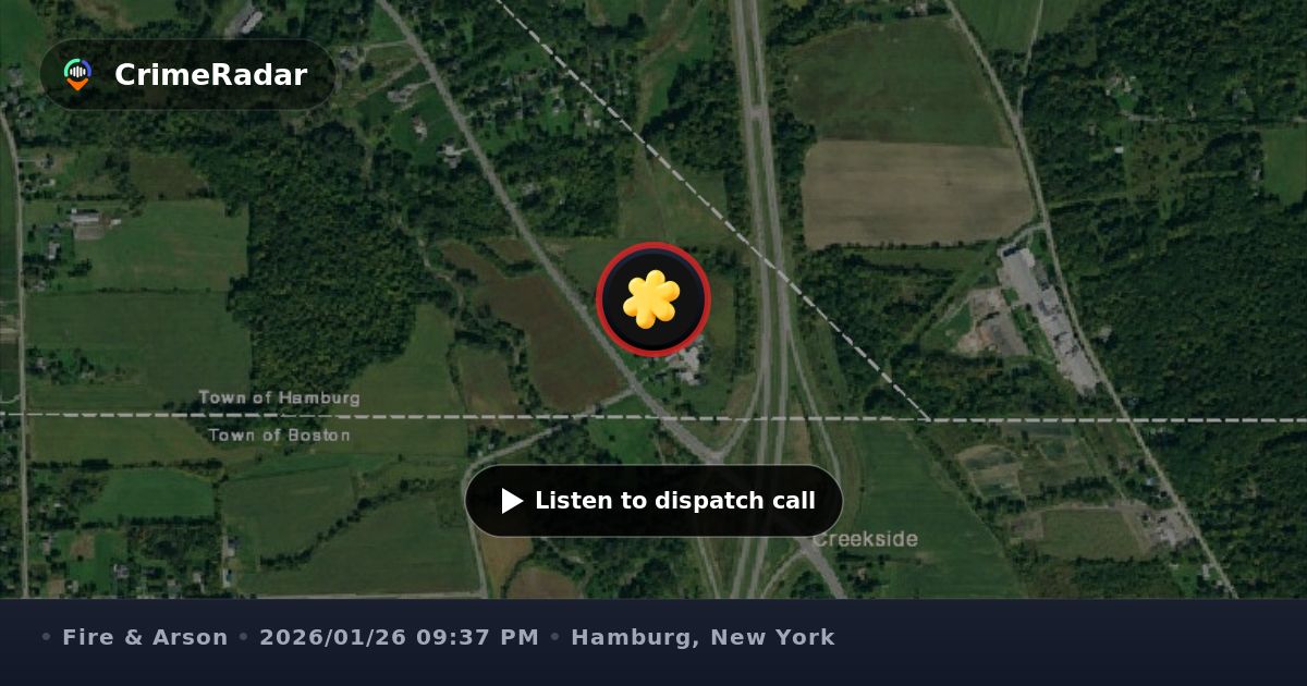 Firefighters tackle vehicle fire near Boston State Rd, Hamburg NY ...