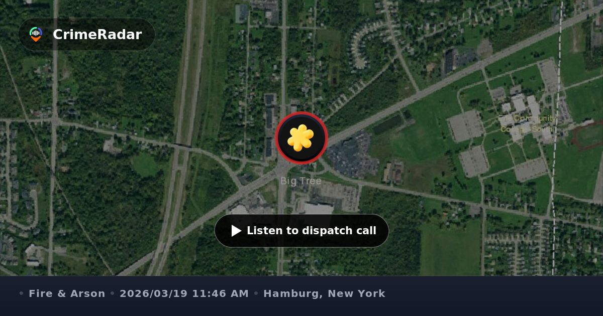 Possible rooftop fire at apartment building, Hamburg NY | CrimeRadar