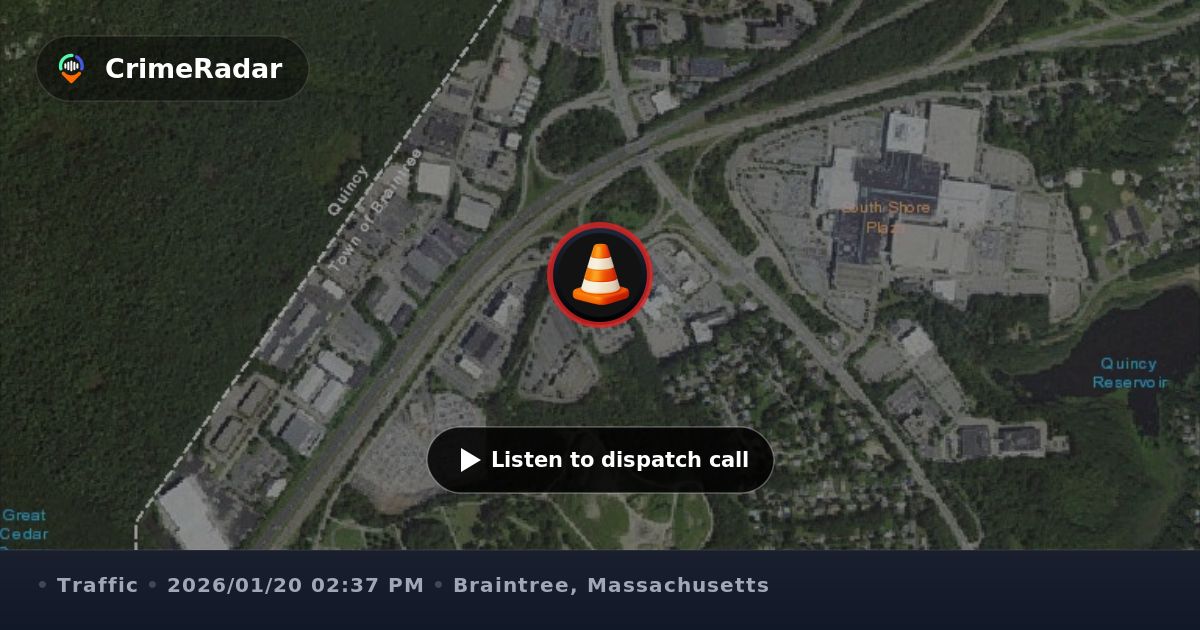 Vehicles relocated after crash near Forbes Rd, Braintree MA | CrimeRadar