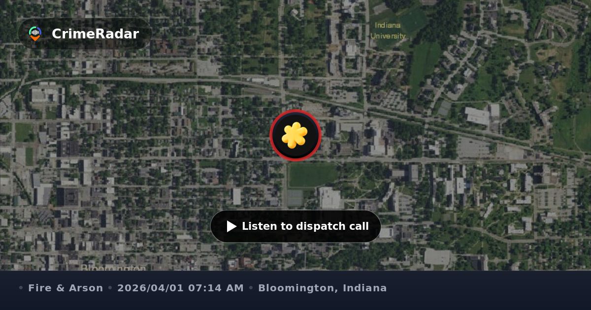 Commercial high-rise fire alarm at Morrison Hall, Bloomington IN ...
