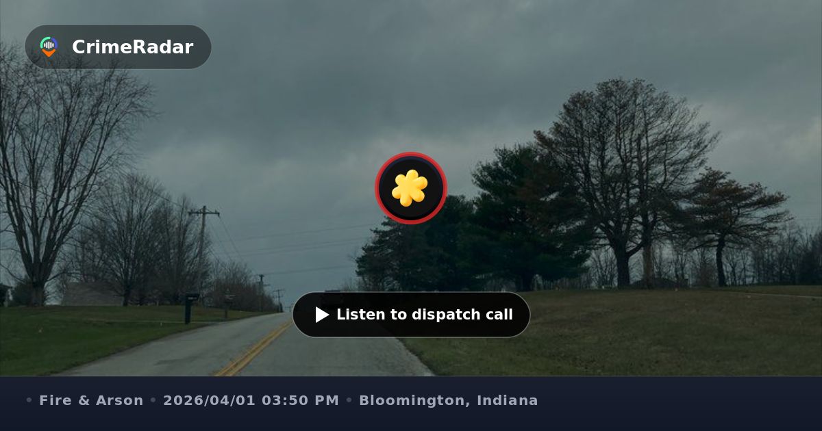 Commercial high-rise fire alarm on West Gordon Pike, Bloomington IN ...