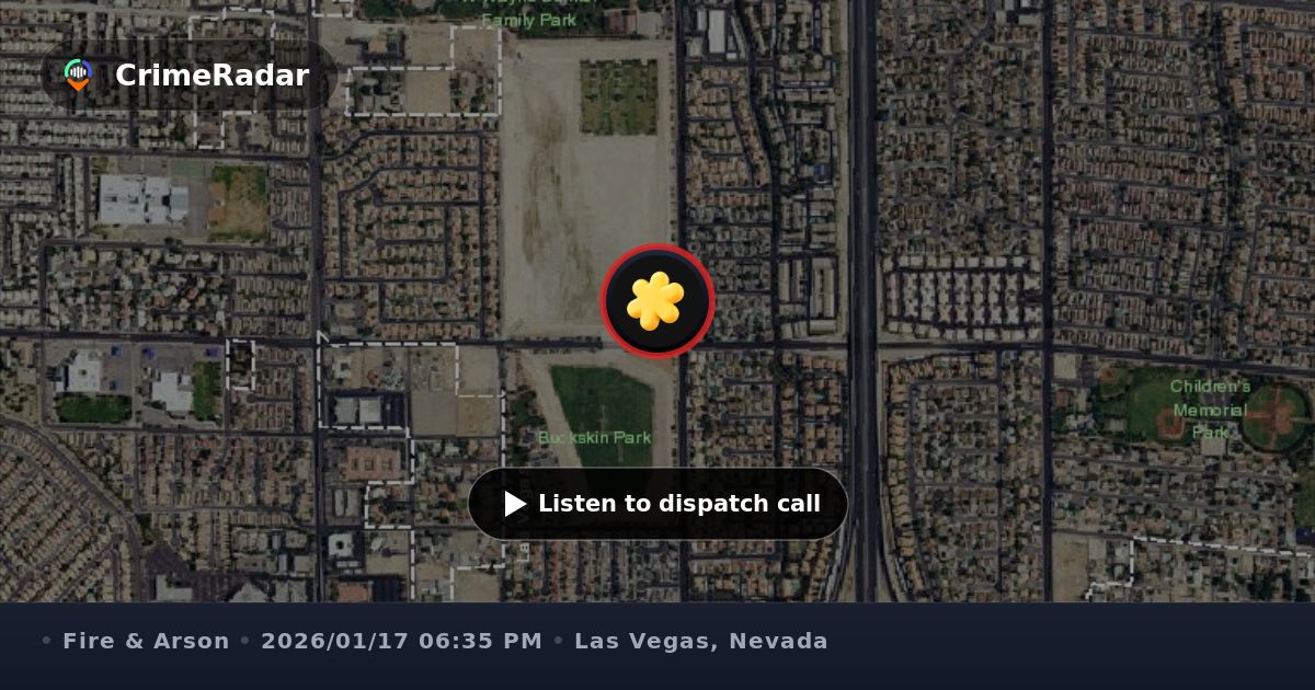 Dumpster fire reported near Tenaya and Craig, Las Vegas NV | CrimeRadar