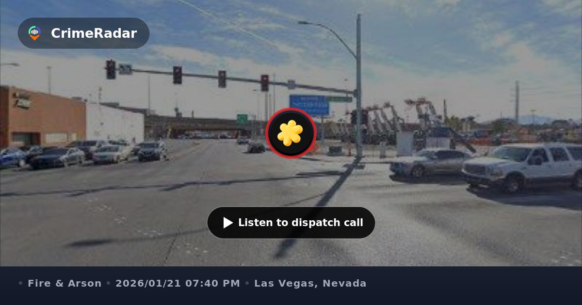 Vehicle fire near Bonanza Rd and MLK Blvd, Las Vegas NV | CrimeRadar
