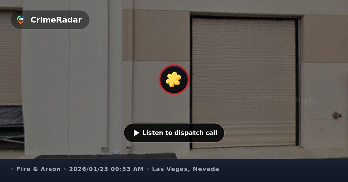 Roof cooling unit fire near Sunset Road, Las Vegas NV | CrimeRadar