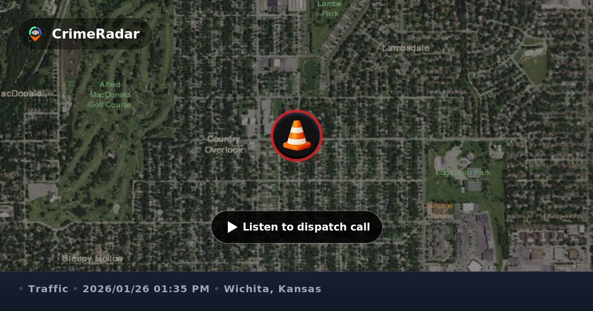 Traffic issue controlled near North Glendale Ave, Wichita KS | CrimeRadar