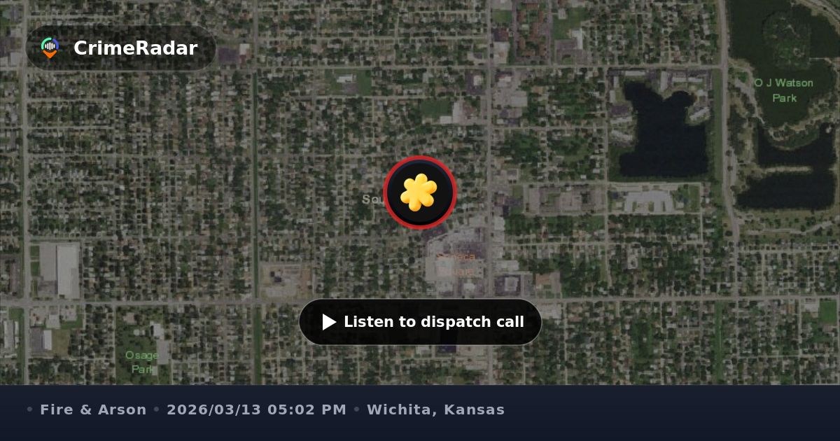 Report of possible house fire on South Vine, Wichita KS | CrimeRadar