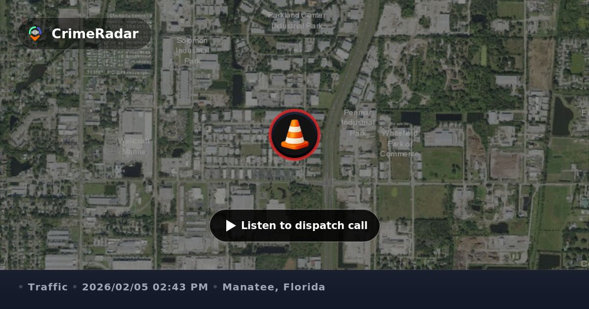 Minor vehicle crash reported near Whitfield Ave, Manatee County FL ...