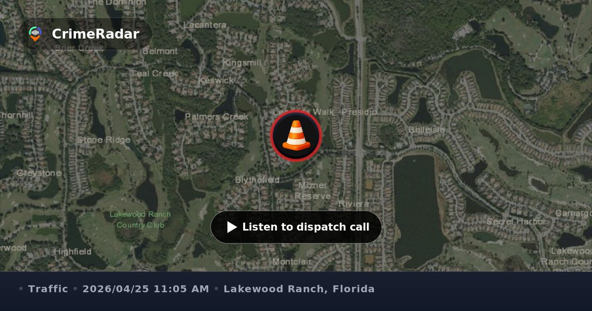 Single vehicle crash in Lakewood Ranch roadway, Lakewood Ranch FL ...