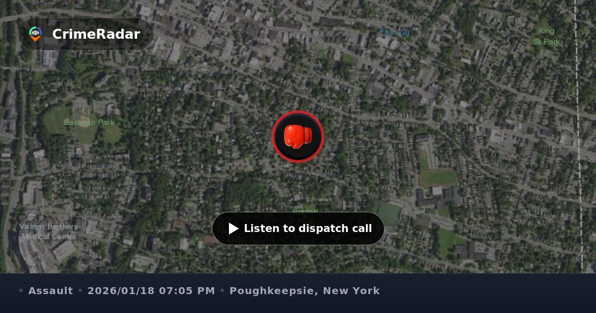 Apparent assault with injuries near Route 55, Poughkeepsie NY | CrimeRadar